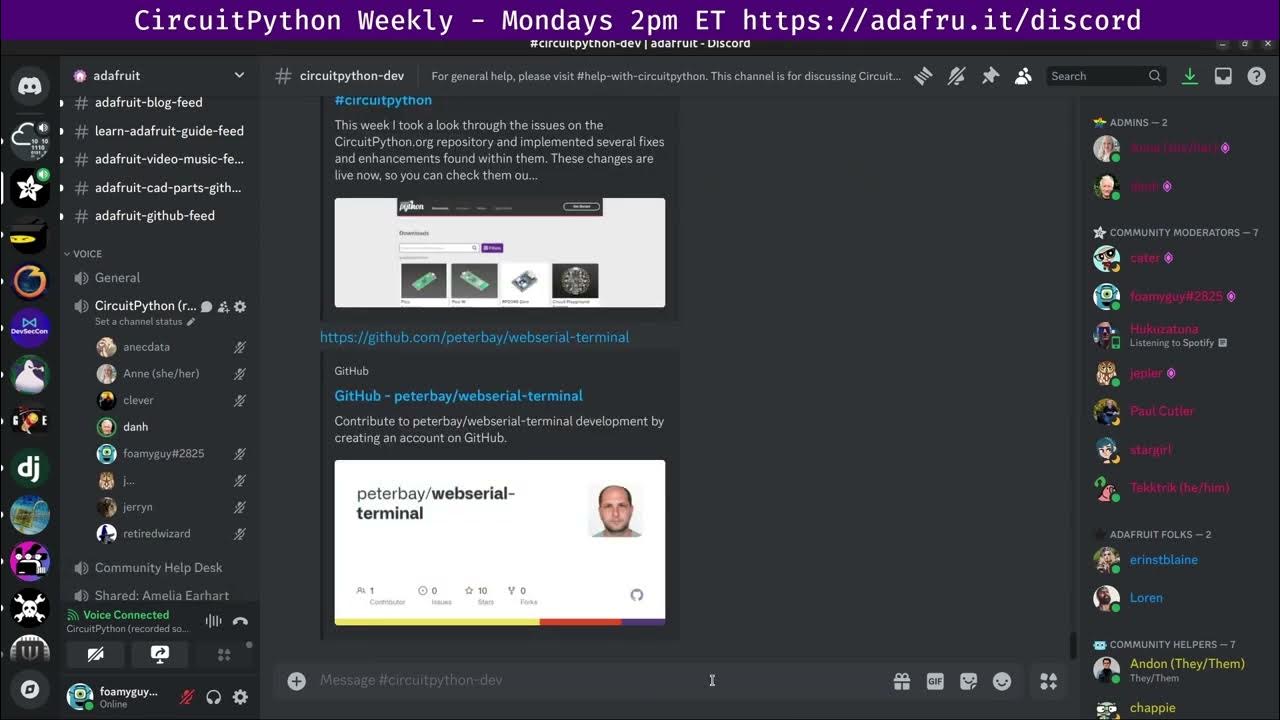 CircuitPython Weekly Meeting for November 4, 2024 @circuitpython #circuitpython #adafruit - YouTube