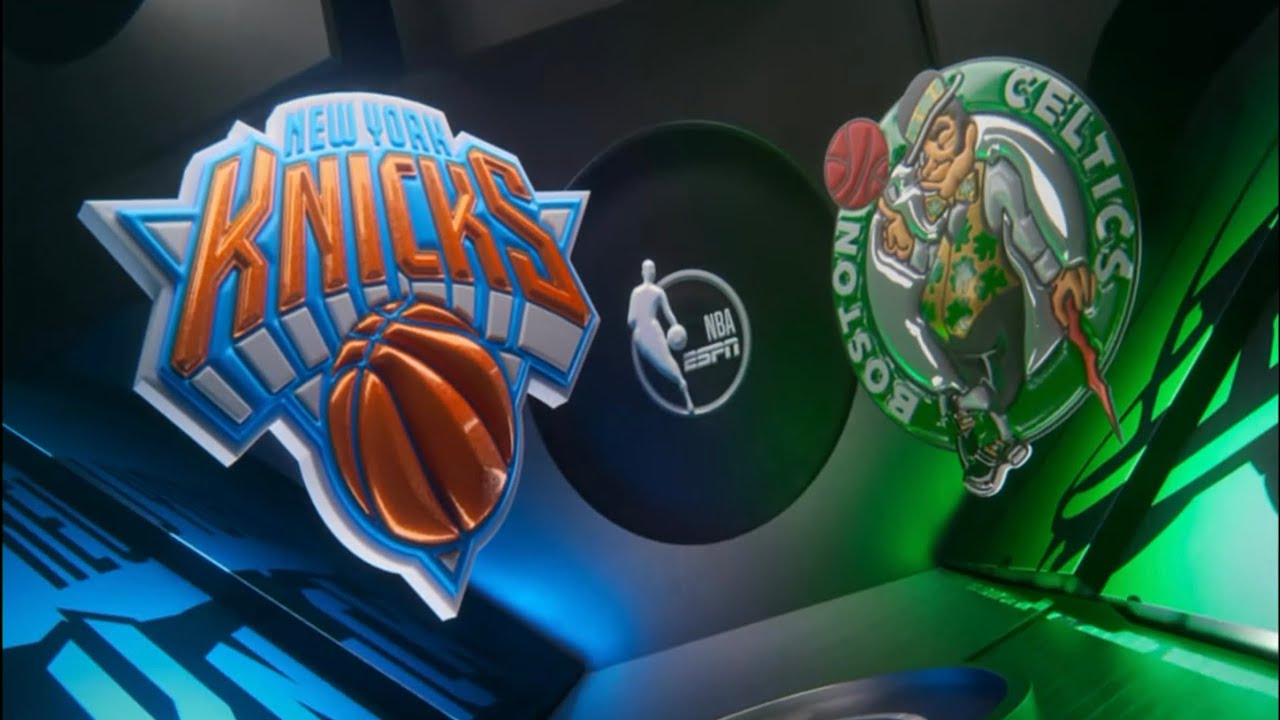 NBA on ESPN intro Knicks AT Celtics - YouTube