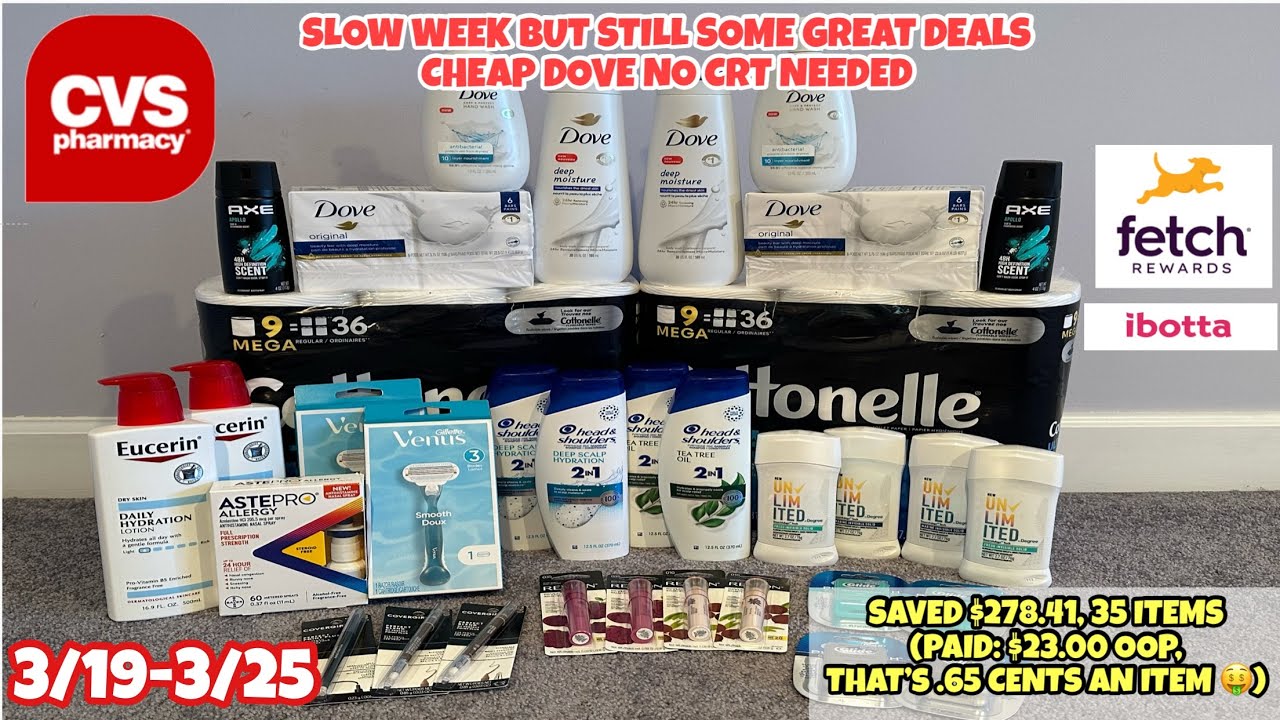 CVS haul 3/19-3/25/23 |🔥Great deals on a slow week | Cheap Dove & more ...