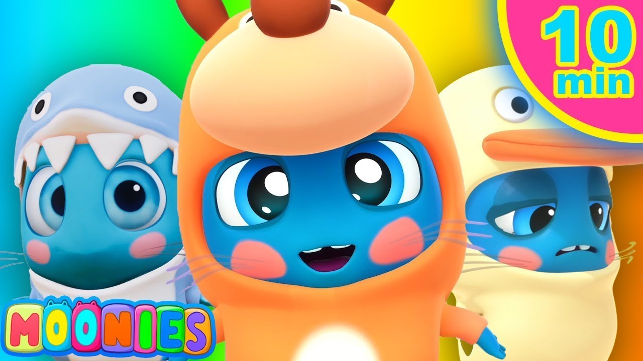 Animal Nursery Rhymes for Kids | Kids Songs | Baby Moonies - YouTube