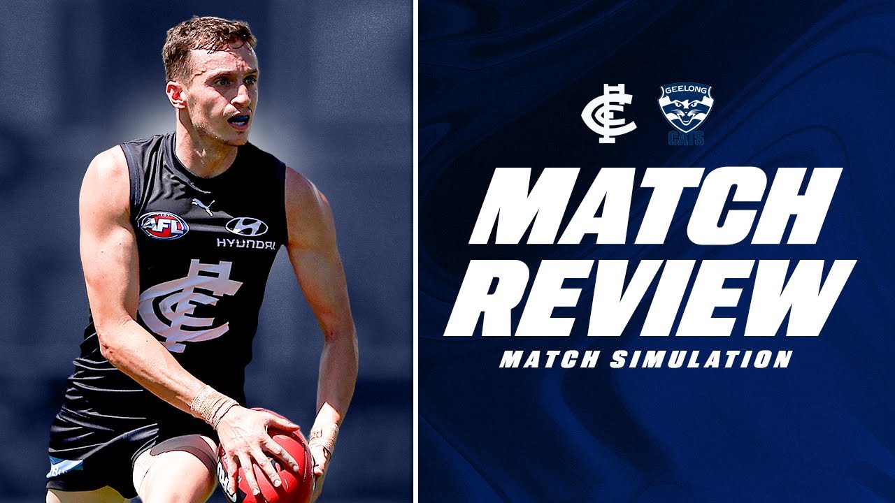 AFL Match Simulation, 2024 - Carlton V Geelong - Match Review - YouTube