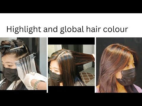 how to do hair colour highlights with global,#toni&guy #wella - YouTube