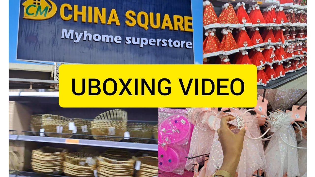 UNBOXING VIDEO: ITEMS BOUGHT AT THE NEW CHINA SQUARE STORE AT THE ...