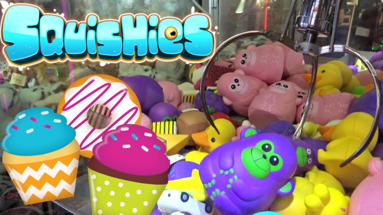 Winning From SQUISHY CLAW MACHINE At The ARCADE! - YouTube