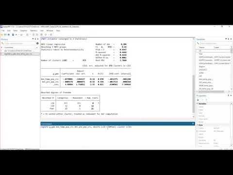 REGHDFE - Panel Data (Stata) - YouTube