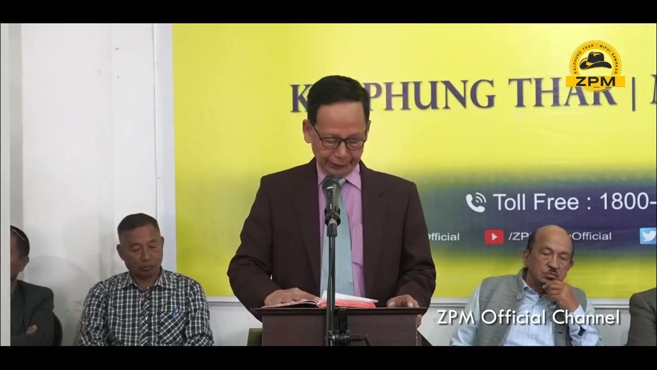 Upa Chalzika, PAC Member | Chhung Inkhawm Hunserh | February 13, 2023 - YouTube