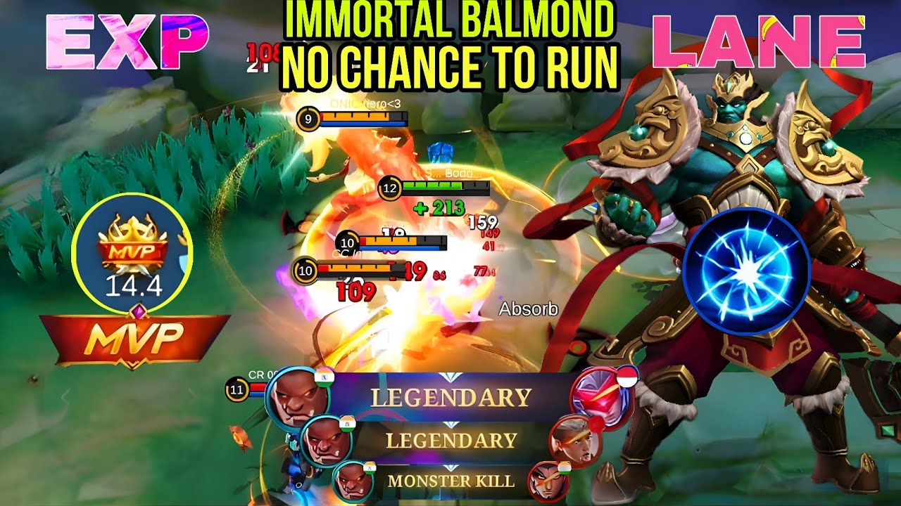 IMMORTAL BALMOND BEST BUILD 2025 ! BALMOND EXP LANE GAMEPLAY ! MLBB ...