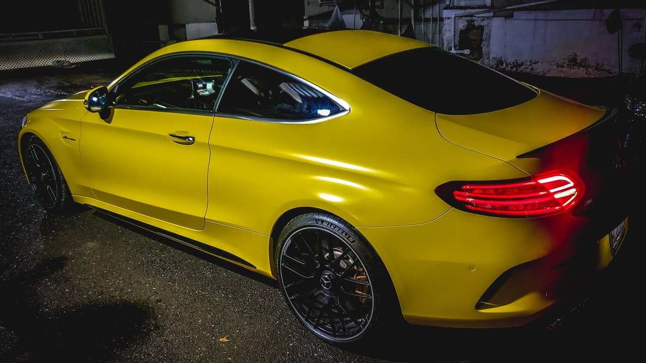 Jah Cure's Yellow Wrapped 2018 AMG C63 S - YouTube