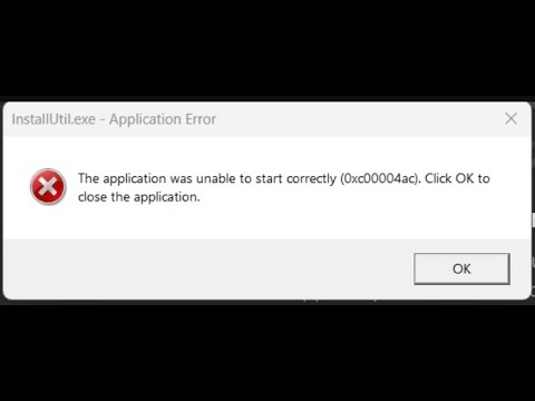 How to fix 0xc00004ac The application was unable to start correctly in Windows 11 - YouTube