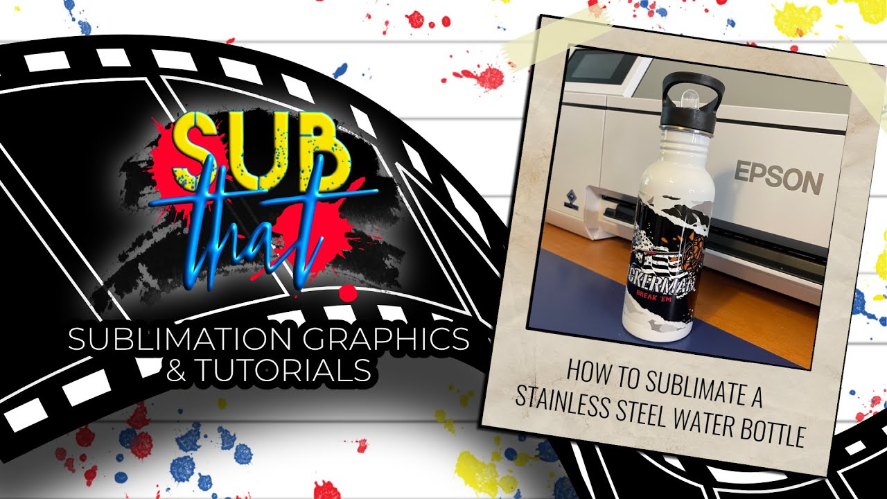 How to Sublimate a Stainless Steel Water Bottle - YouTube