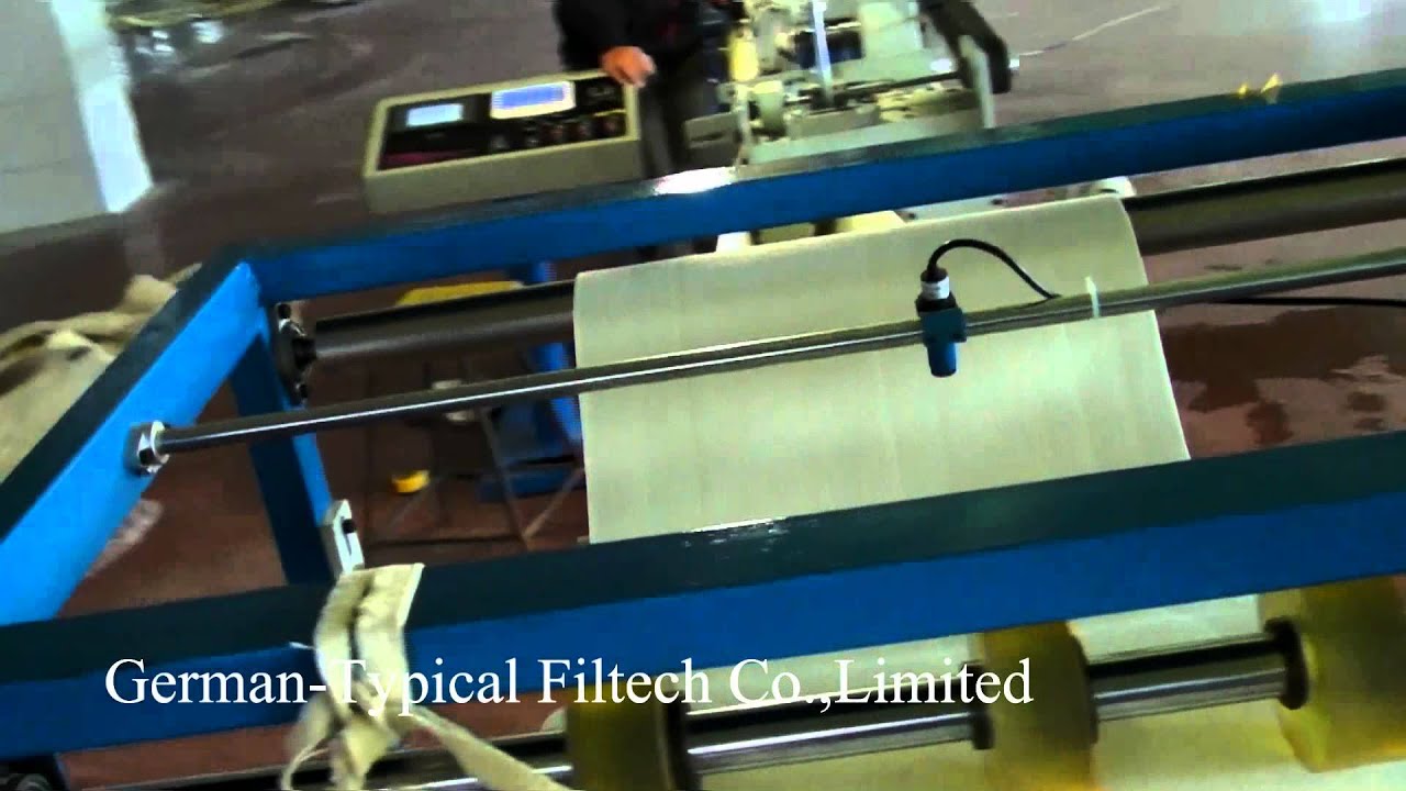 Automatic Filter Bag Sewing Production Line for Needle Felt 4 - YouTube