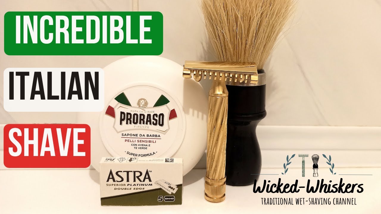 Incredible Italian shave - Proraso white, Fatip Open Comb Slant, Omega ...