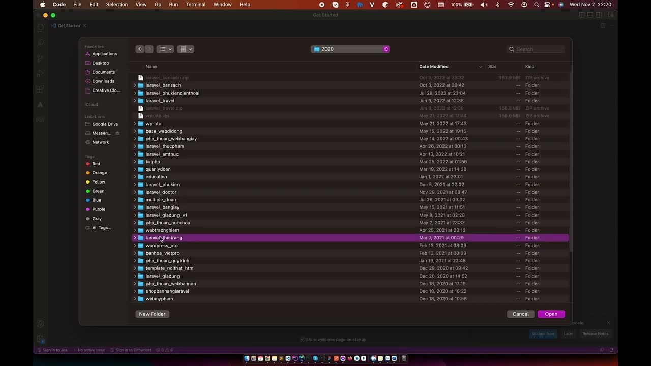 Cách run project laravel - 123code.net - YouTube