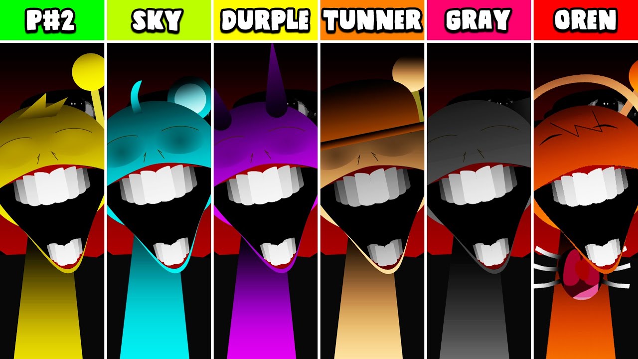 Incredibox Sprunki: Phase 2 But Everyone Is Sky VS But Everyone Is Durple VS Tunner VS Gray VS ...