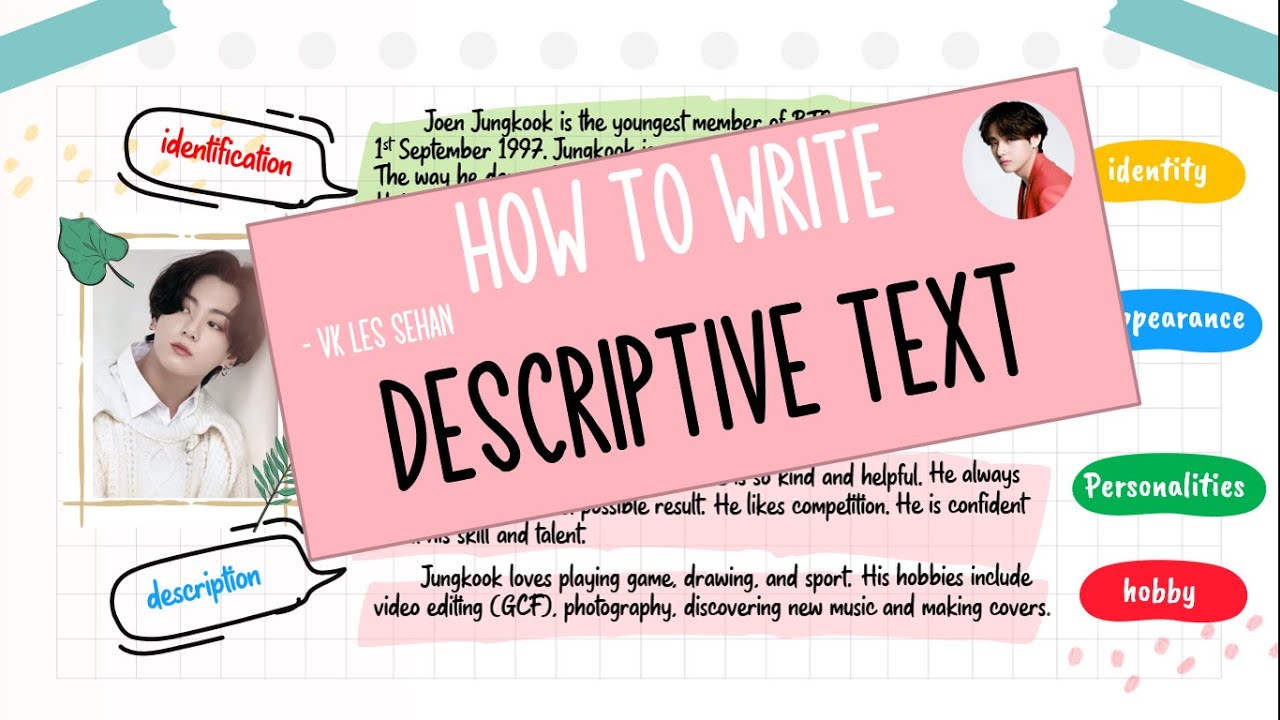 HOW TO WRITE DESCRIPTIVE TEXT (PERSON) - YouTube