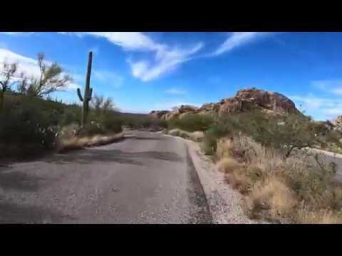 Saguaro Loop, the last part of the 8 mile loop. - YouTube