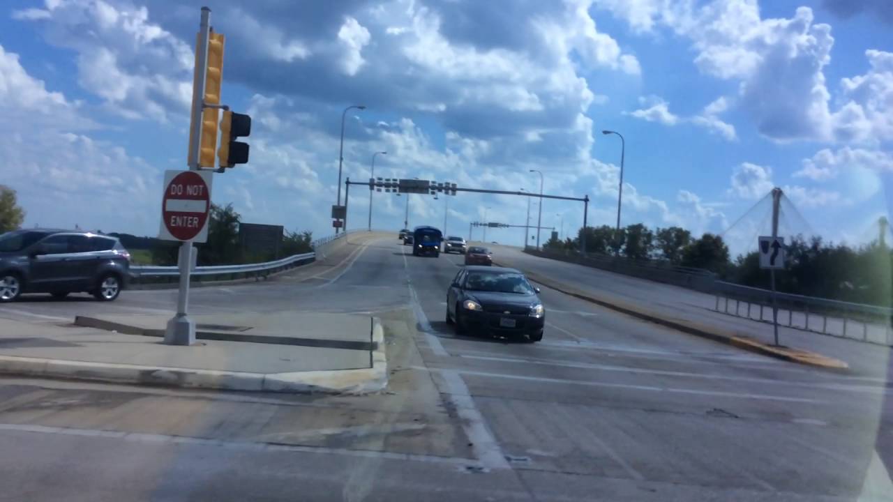 Crossing the Clark Bridge in Alton, IL to Missouri! - YouTube