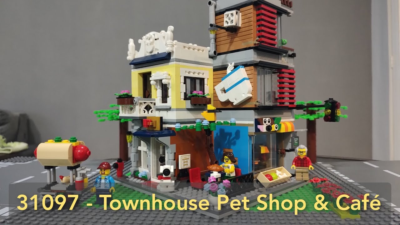 LEGO Creator 31097 - Townhouse Pet Shop & Café - YouTube