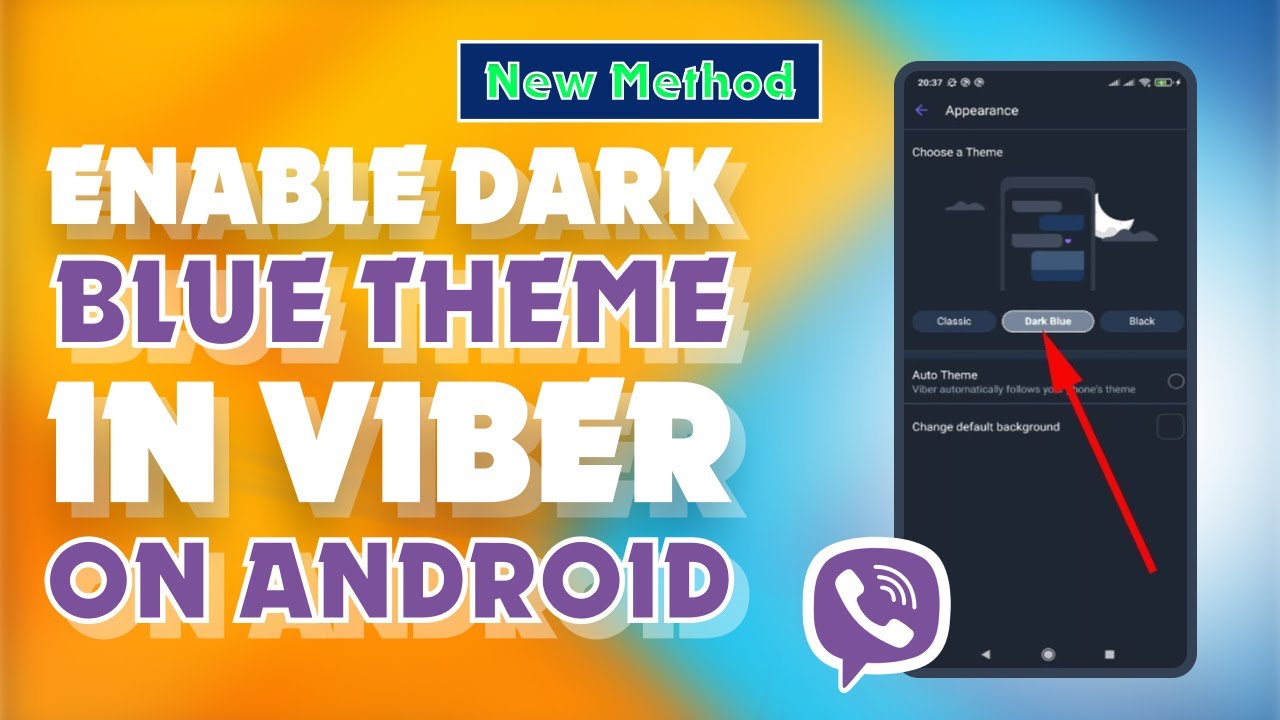How to Enable Dark Blue Theme in Viber on Android 2024 | Skill Wave ...