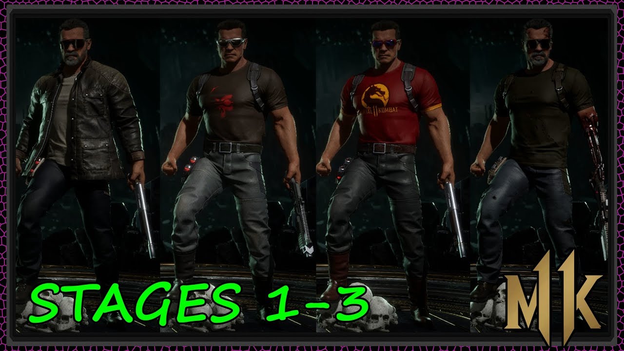 THE TERMINATOR Character Tower PART 1!! MK11 Gear Skins Showcase ...