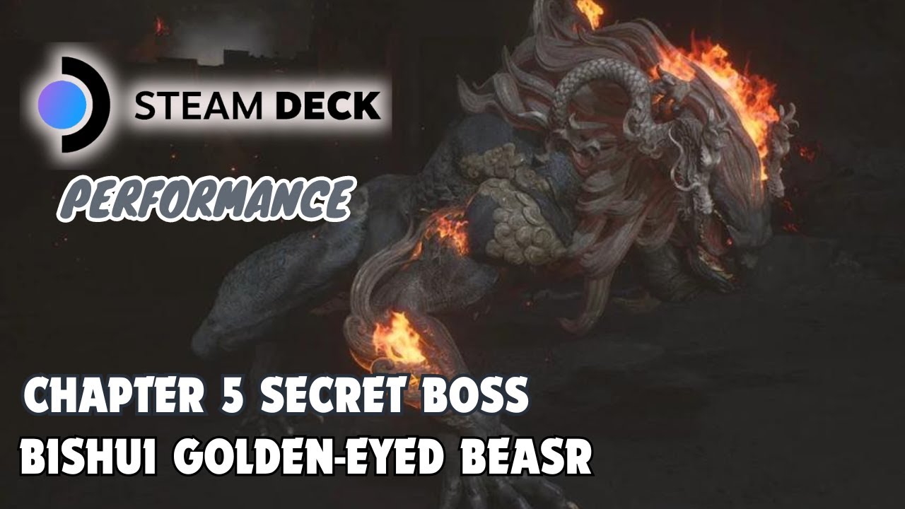 Chapter 5 Black Myth Wukong Boss Fight: Bishui Golden-Eyed Beast ...