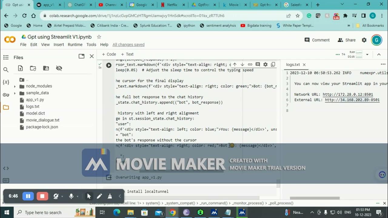 How to deploy GPT model using StreamLit through colab - YouTube