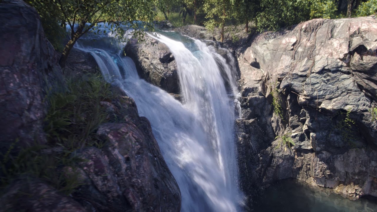 X Particles Fluid Simulation! Cinema4D Full CGI Waterfall 2.0 - YouTube