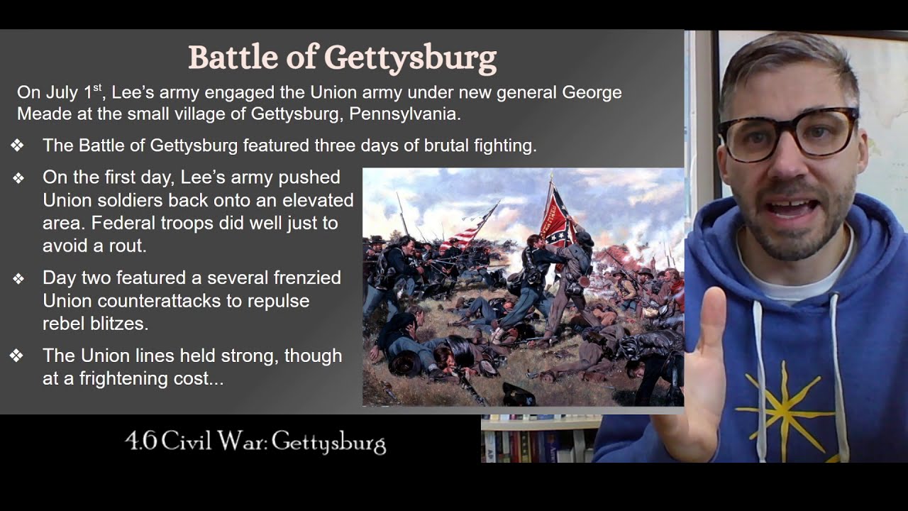 US History Lesson: The Battle of Gettysburg - YouTube