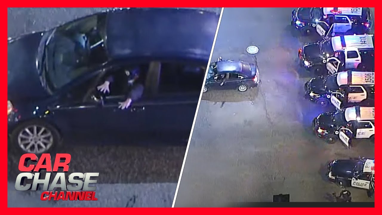 FULL POLICE CHASE: Suspect tosses weapon from car, leads police across ...