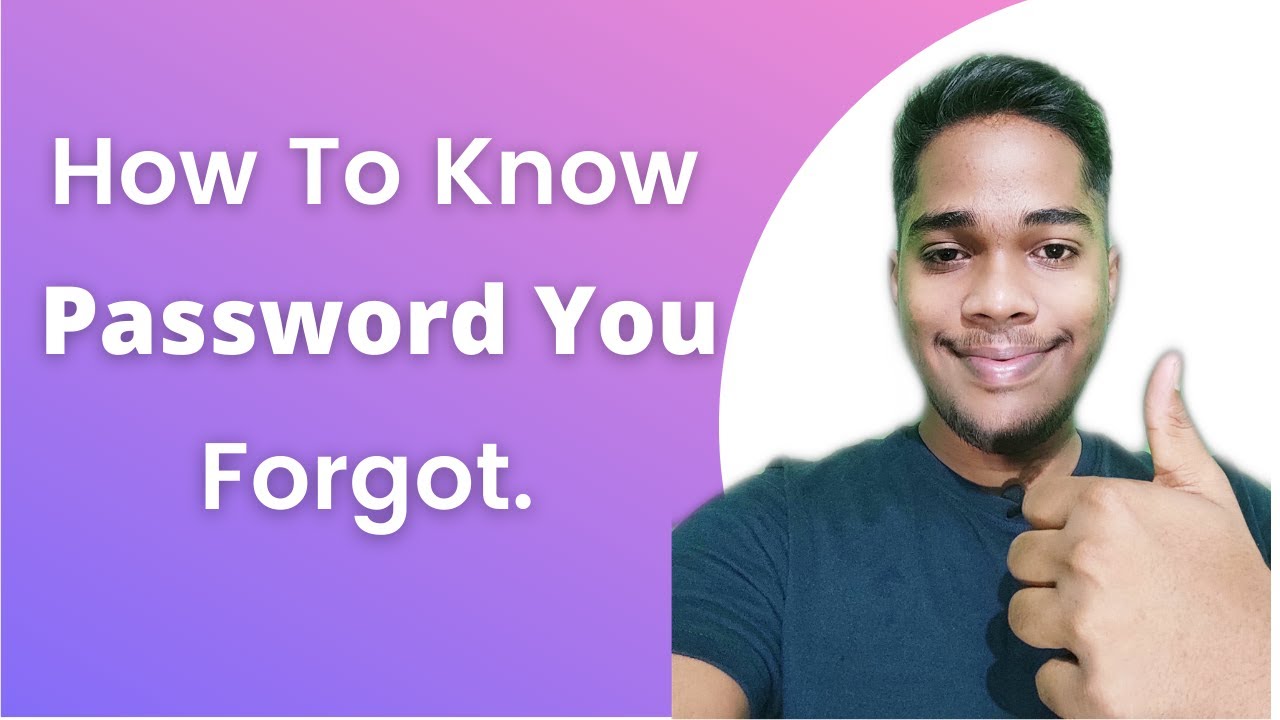 How To Get Password || Recover Your Forgotten Password With This One ...
