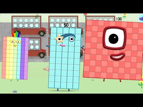 Numberblocks Quiz of Learn Number 20 - 50 #1 with Numberblocks Games ...