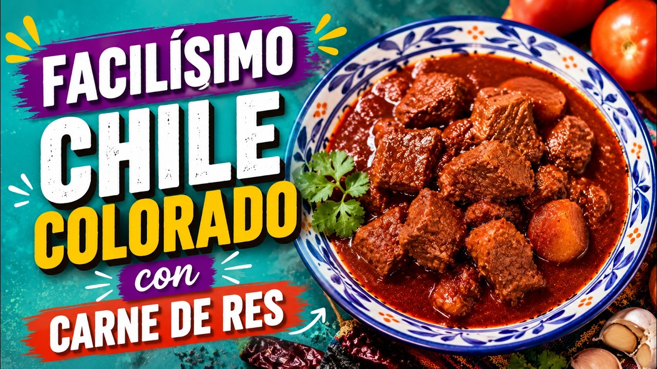 Facilísimo Chile Colorado con Carne de Res | Ven a Cocinar con Nosotras ...