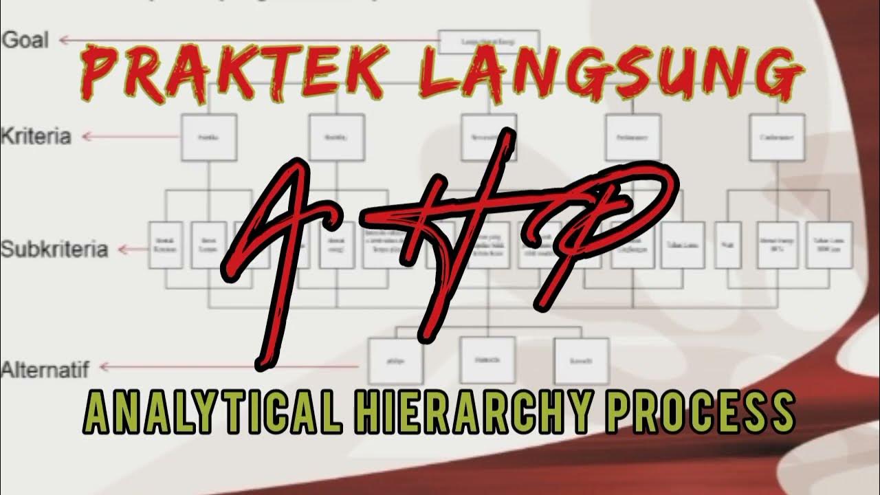 Perhitungan Manual Metode AHP - YouTube