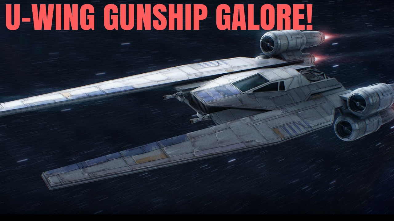 U-WING GUNSHIP GALORE! - Star Wars Battlefront - YouTube