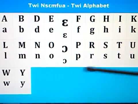 Twi lernen für Anfänger / Lektion 1 | Das Twi Alphabet - YouTube