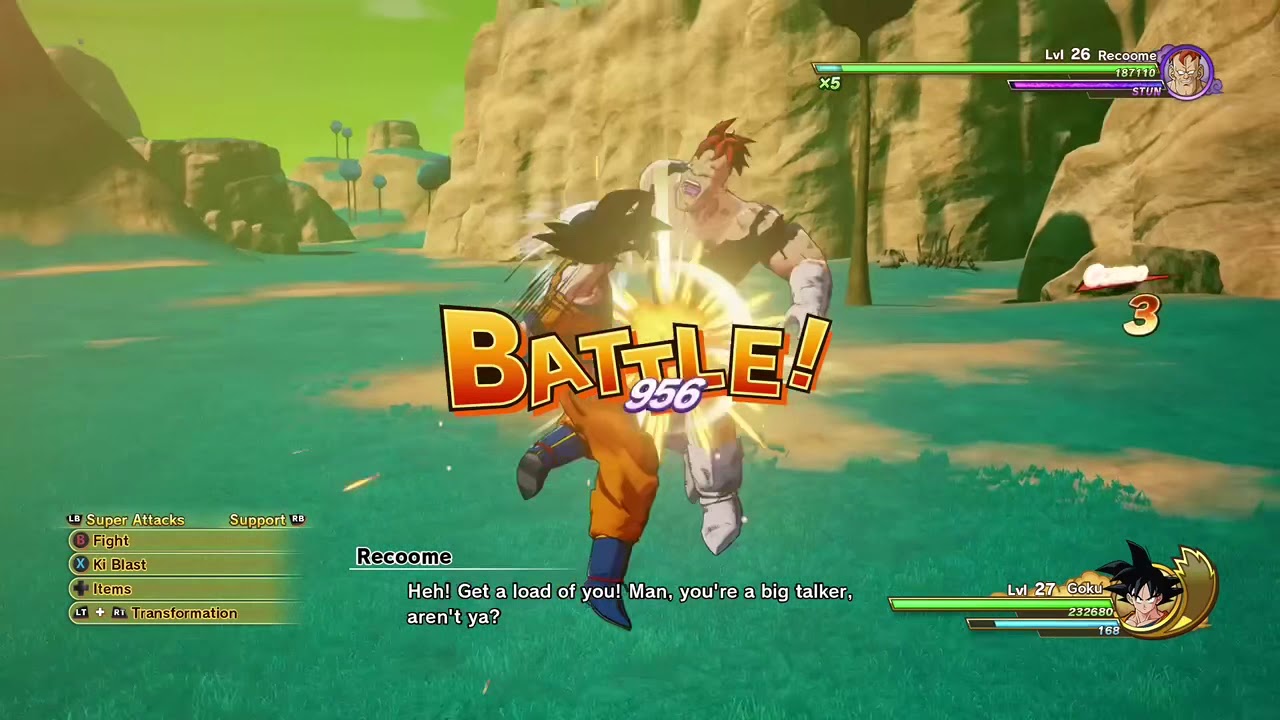 Dragon Ball Z: Kakarot - Goku vs Recoome - YouTube