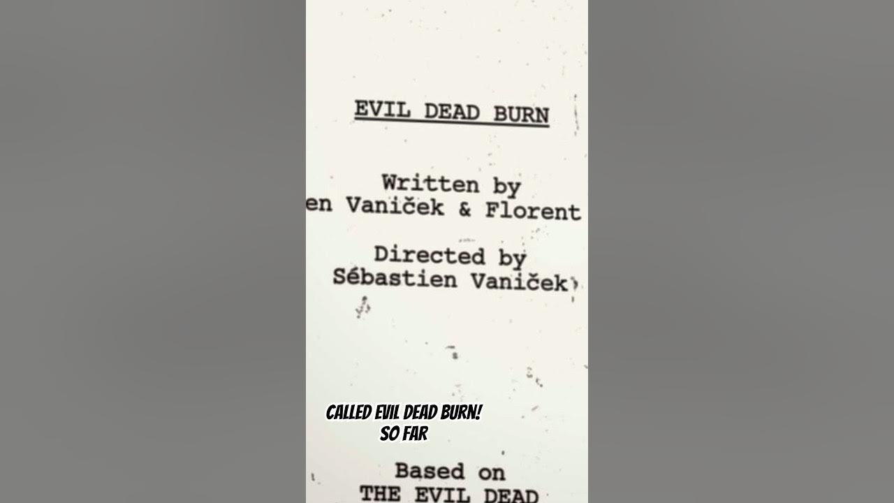 NEW EVIL DEAD MOVIE CONFIRMED?? | Evil Dead Burn - YouTube