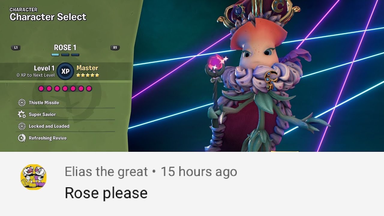 Rose Gameplay in PvZ BFN - YouTube