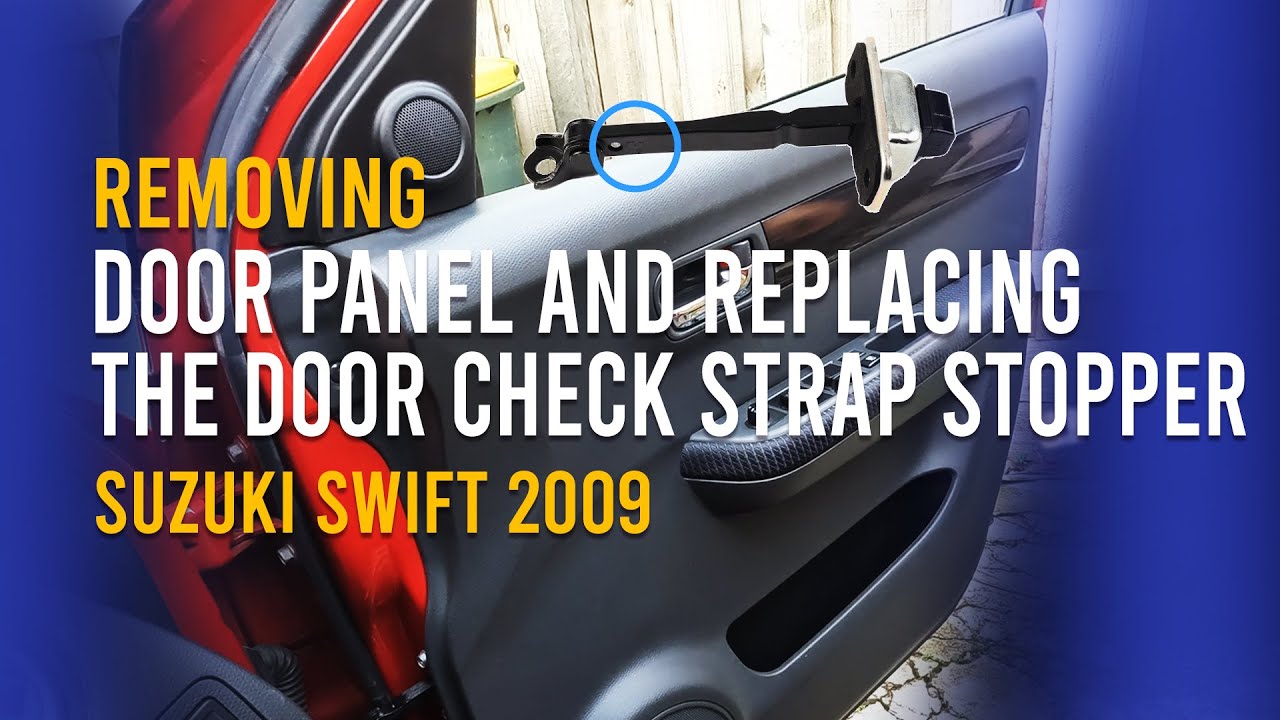 How did I install a door check strap stopper and door panel on a Suzuki ...