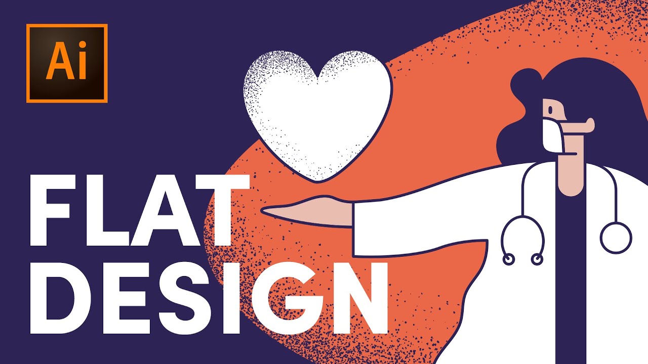 Illustrator Tutorial: Medical Flat Illustration Design Process With ...