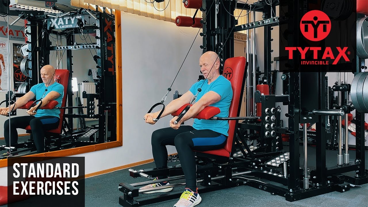 TYTAX® T1-X | Seated High Cable Reverse Grip Triceps Extension (1430) - YouTube