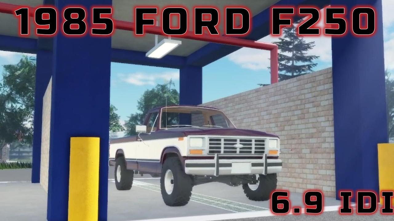 1985 Ford F250 6.9 IDI, Start up,Walkaround, POV, Realistic Footsteps ...