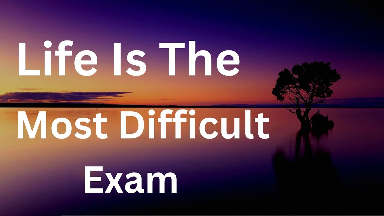 Life is the Most difficult Exam// Motivation video @powerfulmotivation2 ...
