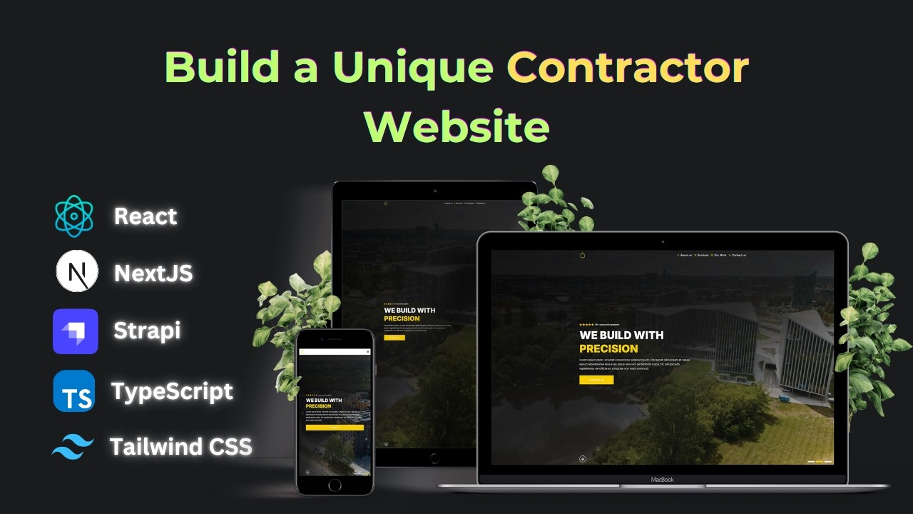 Build an Advanced Construction Website | React, NextJS, Strapi CMS ...