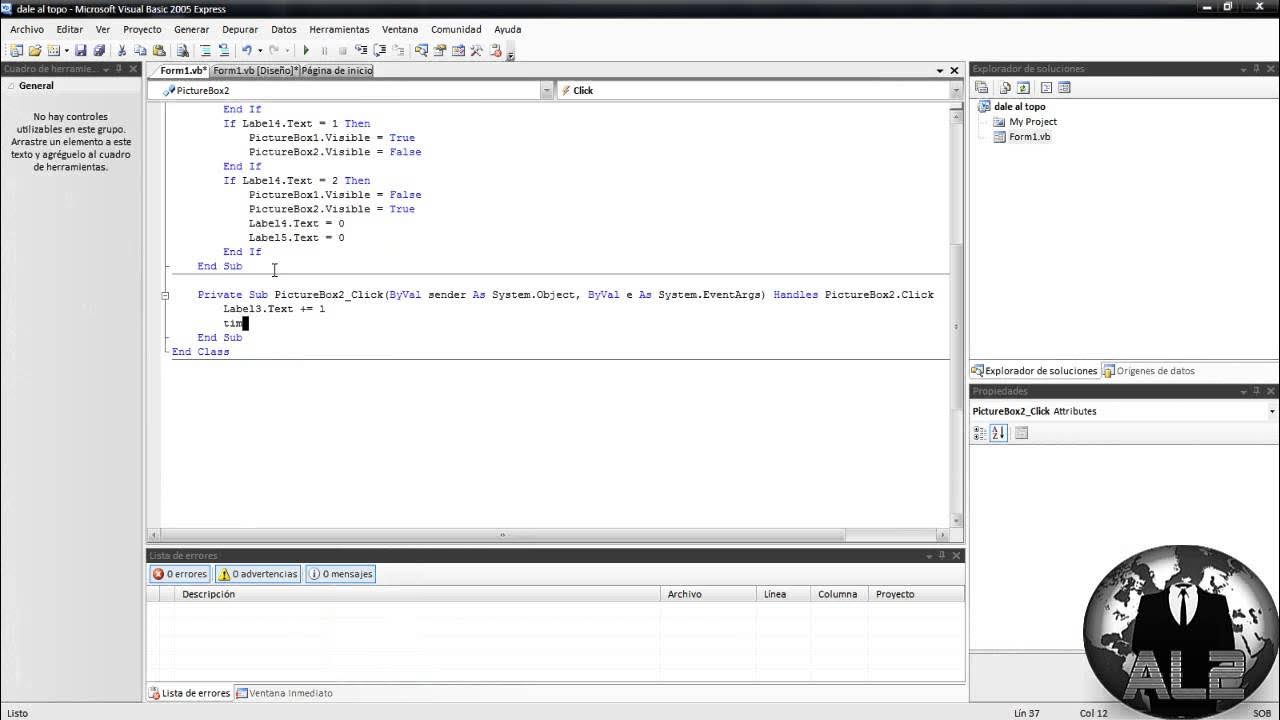 Como hacer un "juego" en visual basic - YouTube