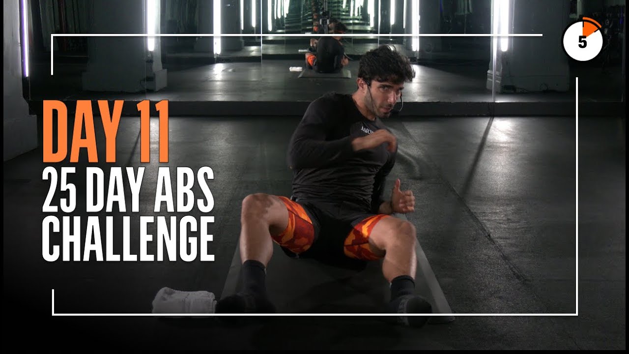 25 Day Ab Challenge | Day 11 of 5 Minute Abs - YouTube