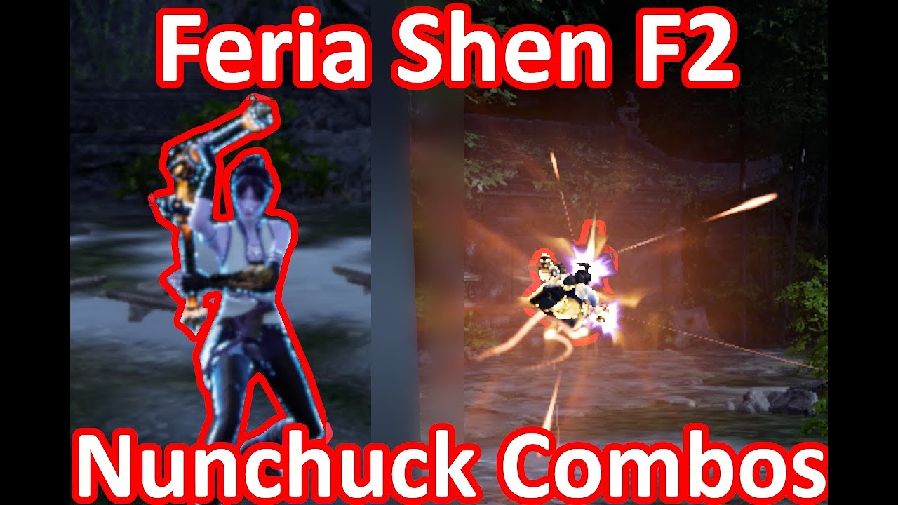 Feria Shen F2 Nunchuck Combos - Naraka Bladepoint - YouTube