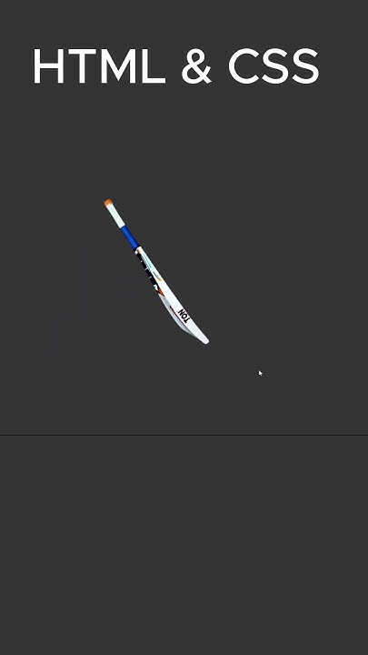 How to create a cricket bat ball using HTML and CSS Only.#html #css # ...