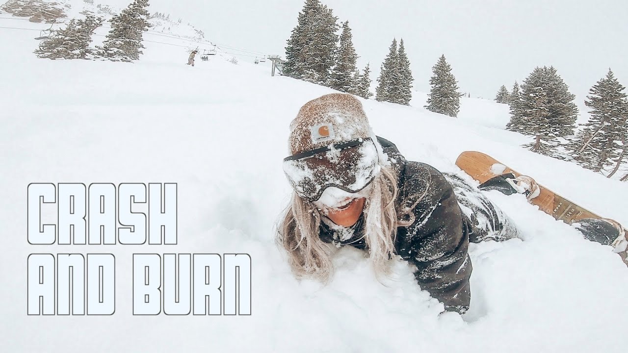 CRASH AND BURN | CHELLE EATS SNOW AND LIKES IT - YouTube