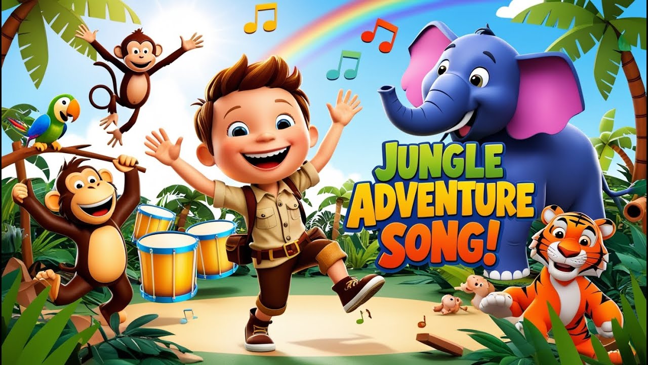 Jungle Adventure Song for Kids | Dance, Sing & Explore with Jungle ...